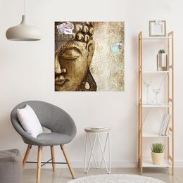 Glasbild Buddha Vintage Buddha