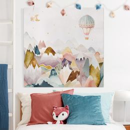 Leinwandbild Boho Berglandschaft