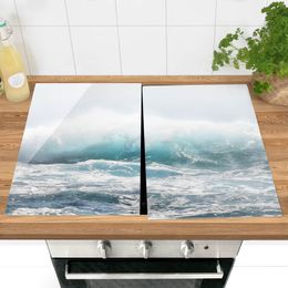 Herdabdeckplatte Gro&szlig;e Welle Hawaii