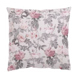 Dekokissen Rosenbl&uuml;ten auf Rosa