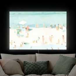 LED-Wechselbild Sandbank im Meer I