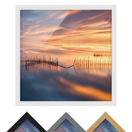 Natur & Landschaft Bild mit Rahmen Fischernetze