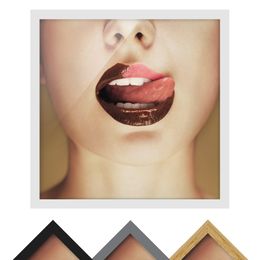 Portrait Bild mit Rahmen Chocolate