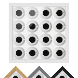 Schwarz-Wei&szlig; Bild mit Rahmen Kaffeehaus