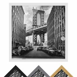 Architektur & Skyline Bild mit Rahmen Manhattan Bridge in America