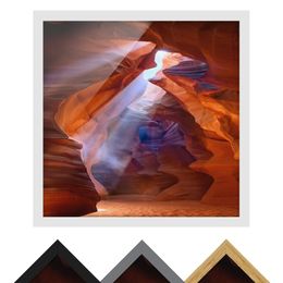 Natur & Landschaft Bild mit Rahmen Lichtspiel im Antelope Canyon