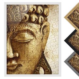 Spirituelles Bild mit Rahmen Vintage Buddha