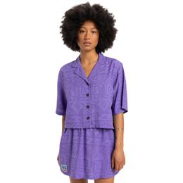 Funktionshemd Quiksilver "Dad", Damen, Gr. S, US-Größen, dusted peri global heat 64x64, [Hauptmaterial] 100, 00% Viskose, Hemden