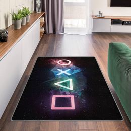 Bilderwelten Teppich Controller Symbole in ferner Galaxie