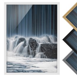 Natur & Landschaft Bild mit Rahmen Wasserfall in Finnland