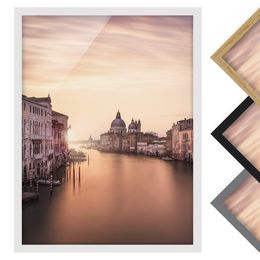 Architektur & Skyline Bild mit Rahmen Abendstimmung in Venedig