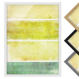 Abstraktes Bild mit Rahmen Colour Harmony Yellow