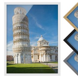 Architektur & Skyline Bild mit Rahmen Der schiefe Turm von Pisa