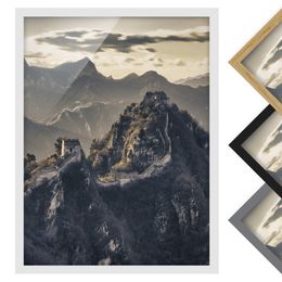 Natur & Landschaft Bild mit Rahmen Die gro&szlig;e chinesische Mauer