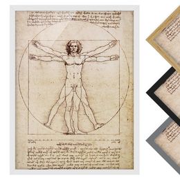 Bild mit Rahmen Da Vinci