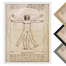 Bild mit Rahmen Da Vinci