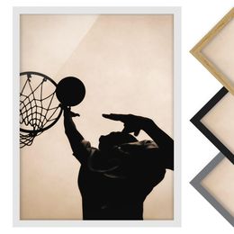 Kinderzimmer Bild mit Rahmen Basketball
