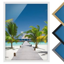 Strand Bild mit Rahmen Catwalk to Paradise