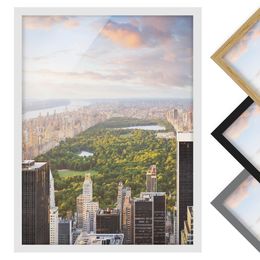 Architektur & Skyline Bild mit Rahmen Blick &uuml;ber den Central Park