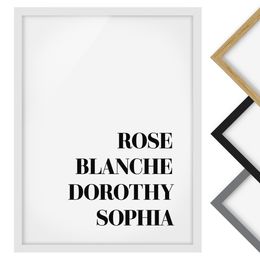 Spruch Bild mit Rahmen Lieblingsserien - Golden Girls