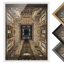 Architektur & Skyline Bild mit Rahmen Galleria Sciarra in Rom