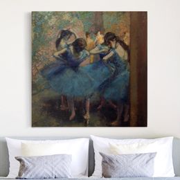 Leinwandbild Kunstdruck Edgar Degas - Blaue T&auml;nzerinnen