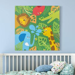 Leinwandbild Kinderzimmer Zootiere