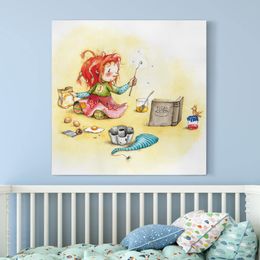 Leinwandbild Kinderzimmer Frida die kleine Waldhexe - Fridas zauberhafte B&auml;ckerei