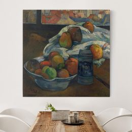 Leinwandbild Kunstdruck Paul Gauguin - Obstschale