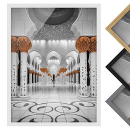 Muster & Textur Bild mit Rahmen In der Moschee