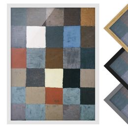 Kunstdruck mit Rahmen Paul Klee - Farbtafel
