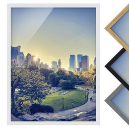 Architektur & Skyline Bild mit Rahmen Peaceful Central Park
