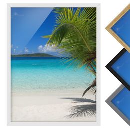 Strand Bild mit Rahmen Perfect Maledives