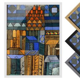 Kunstdruck mit Rahmen Paul Klee - Beginnende K&uuml;hle