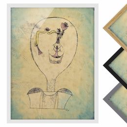 Kunstdruck mit Rahmen Paul Klee - Die Knospe
