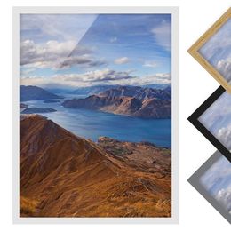 Strand Bild mit Rahmen Roys Peak in Neuseeland