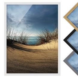 Strand Bild mit Rahmen Sandd&uuml;ne