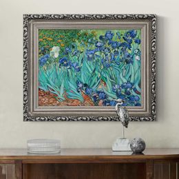 Gerahmtes Leinwandbild Vincent van Gogh - Iris