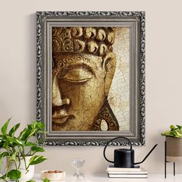 Gerahmtes Leinwandbild Vintage Buddha