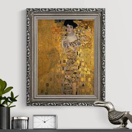 Bilderwelten Leinwandbild mit Barockrahmen Gustav Klimt - Adele Bloch-Bauer I