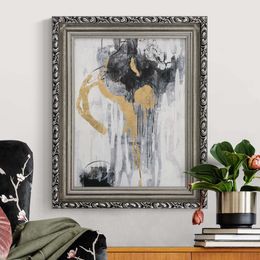 Bilderwelten Leinwandbild mit Barockrahmen Goldregen