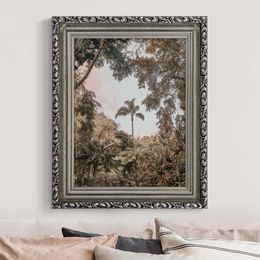 Bilderwelten Leinwandbild mit Barockrahmen Garten auf Madeira