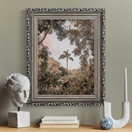 Gerahmtes Leinwandbild Garten auf Madeira