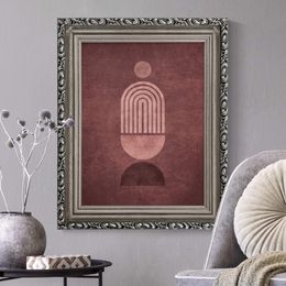 Gerahmtes Leinwandbild Boho Geometrie