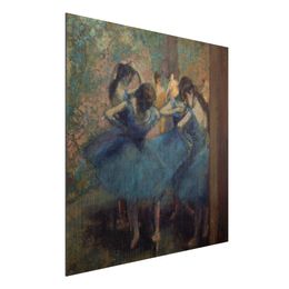 Alu-Dibond Kunstdruck Edgar Degas - Blaue T&auml;nzerinnen