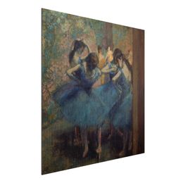 Alu-Dibond Kunstdruck Edgar Degas - Blaue T&auml;nzerinnen