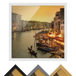 Architektur & Skyline Bild mit Rahmen Gro&szlig;er Kanal von Venedig
