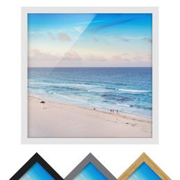 Strand Bild mit Rahmen Cancun Ozean Sonnenuntergang