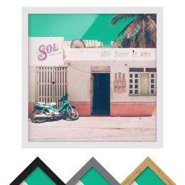 Architektur & Skyline Bild mit Rahmen Mini Supermarkt Vintage
