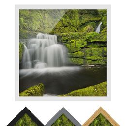 Wald Bild mit Rahmen Lower McLean Falls in Neuseeland